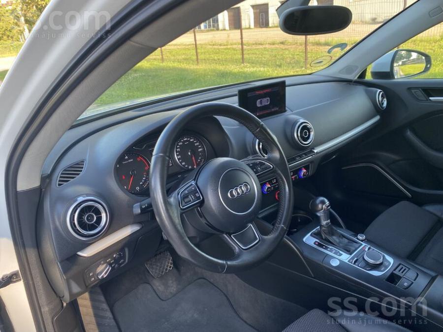 White Audi A3 2014 in Ludza, with an engine capacity of 2.00 L and mileage of 0 thousand km for 14800 €, photo 15 on AUTOMOTO.COM.LV