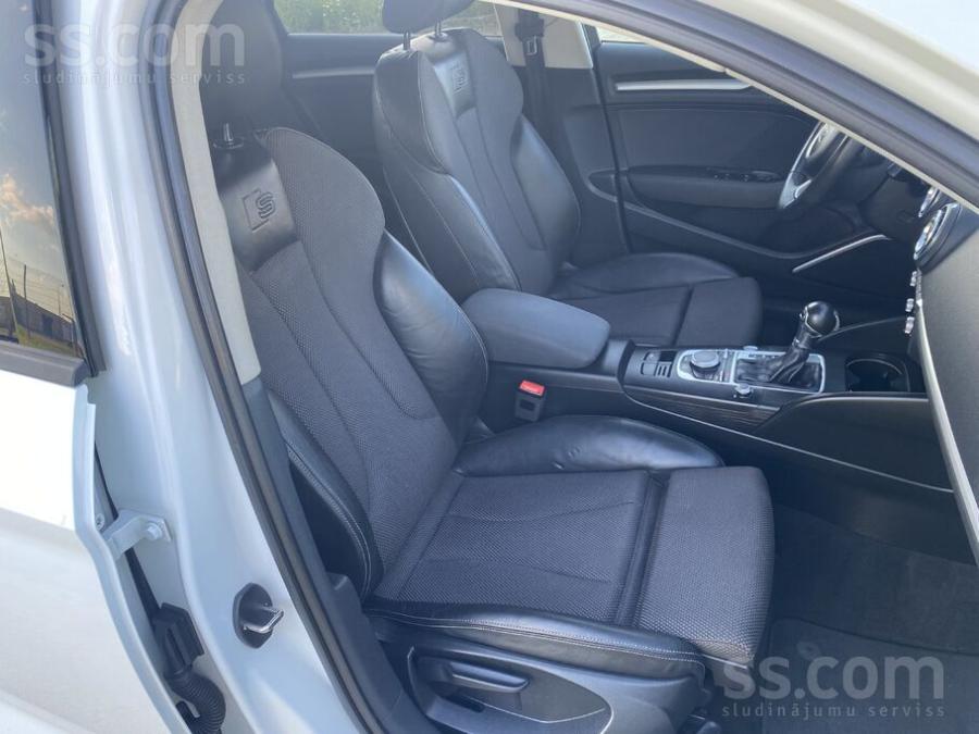 White Audi A3 2014 in Ludza, with an engine capacity of 2.00 L and mileage of 0 thousand km for 14800 €, photo 23 on AUTOMOTO.COM.LV