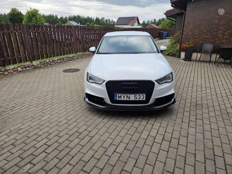 White Audi A3 2014 in Druskininkai, with an engine capacity of 1.97 L and mileage of 272 thousand km for 8800 €, photo 4 on AUTOMOTO.COM.LV