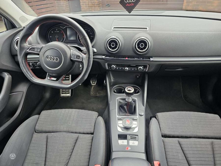White Audi A3 2014 in Druskininkai, with an engine capacity of 1.97 L and mileage of 272 thousand km for 8800 €, photo 10 on AUTOMOTO.COM.LV