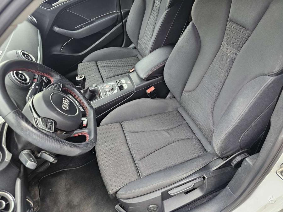 White Audi A3 2014 in Druskininkai, with an engine capacity of 1.97 L and mileage of 272 thousand km for 8800 €, photo 11 on AUTOMOTO.COM.LV
