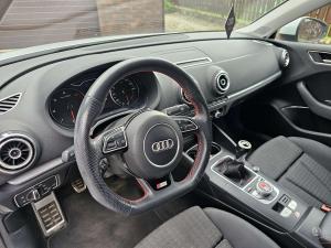 White Audi A3 2014 in Druskininkai, with an engine capacity of 1.97 L and mileage of 272 thousand km for 8800 €, photo 12 on AUTOMOTO.COM.LV