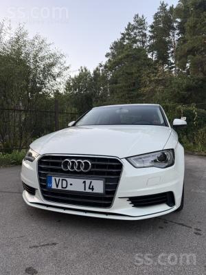 White Audi A3 2014 in Riga, with an engine capacity of 1.40 L and mileage of 184 thousand km for 9900 €, photo  on AUTOMOTO.COM.LV