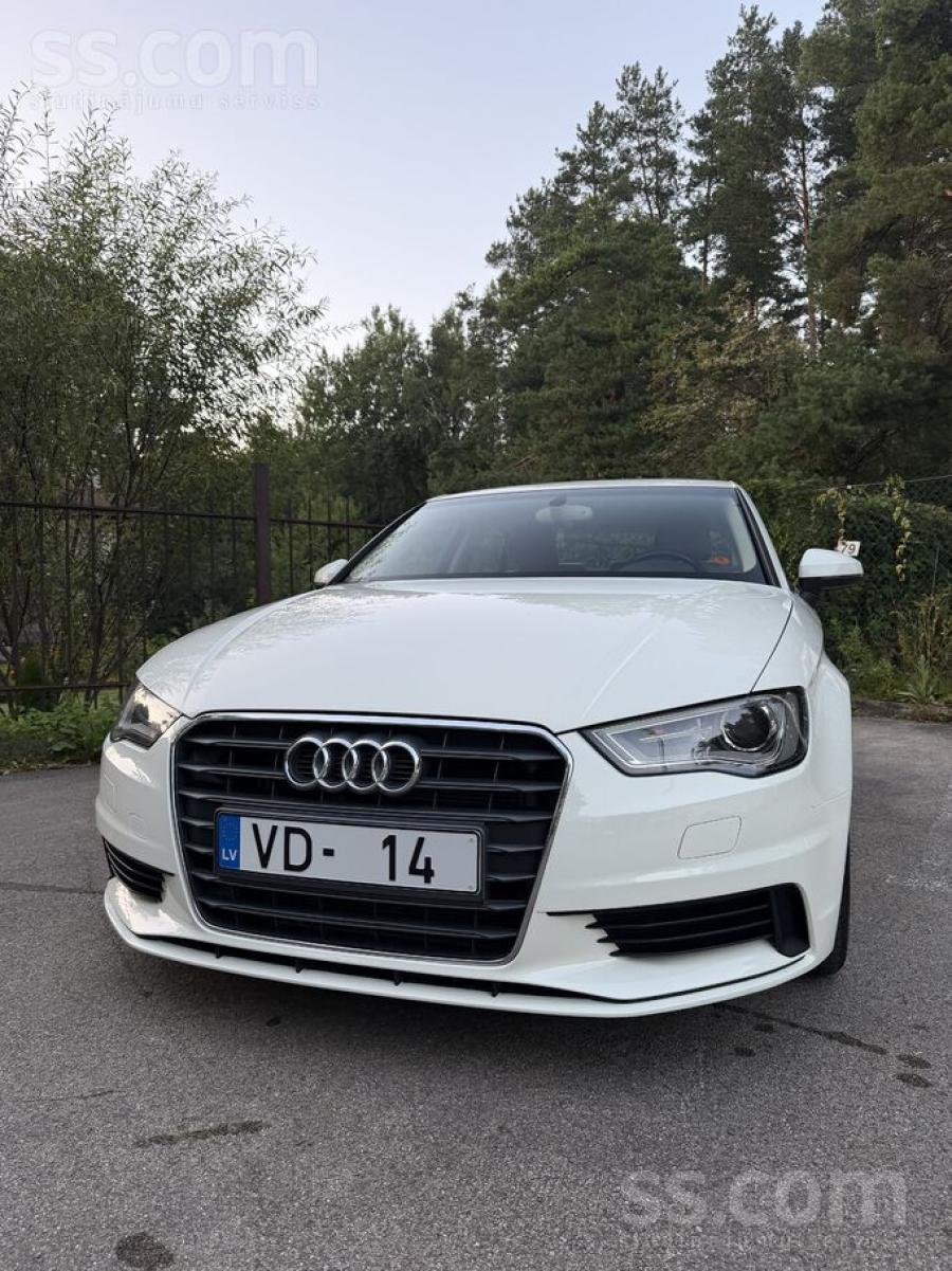 White Audi A3 2014 in Riga, with an engine capacity of 1.40 L and mileage of 184 thousand km for 9900 €, photo 1 on AUTOMOTO.COM.LV