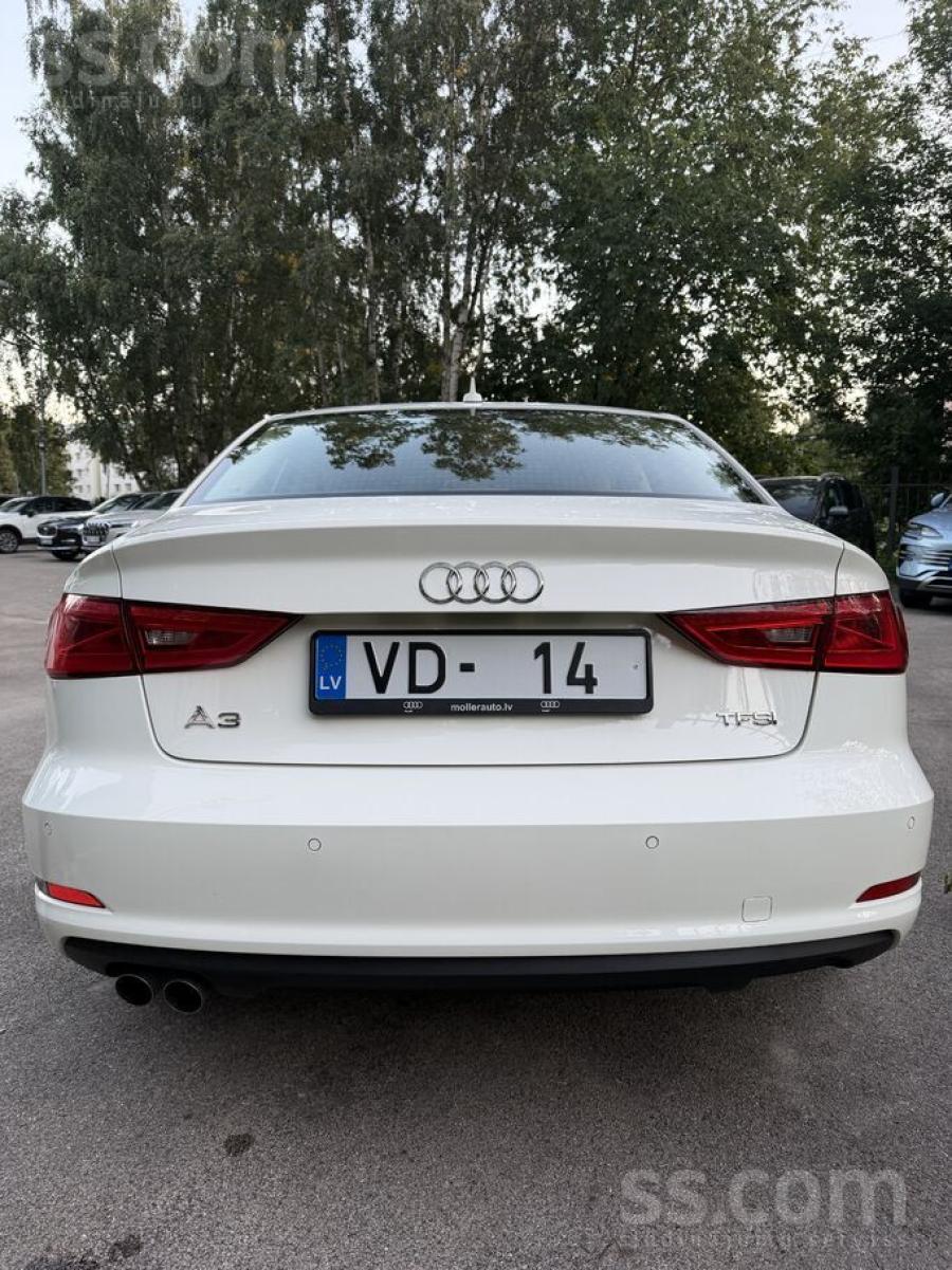 White Audi A3 2014 in Riga, with an engine capacity of 1.40 L and mileage of 184 thousand km for 9900 €, photo 5 on AUTOMOTO.COM.LV