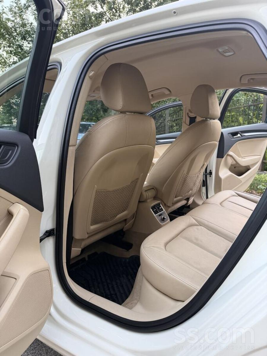 White Audi A3 2014 in Riga, with an engine capacity of 1.40 L and mileage of 184 thousand km for 9900 €, photo 7 on AUTOMOTO.COM.LV
