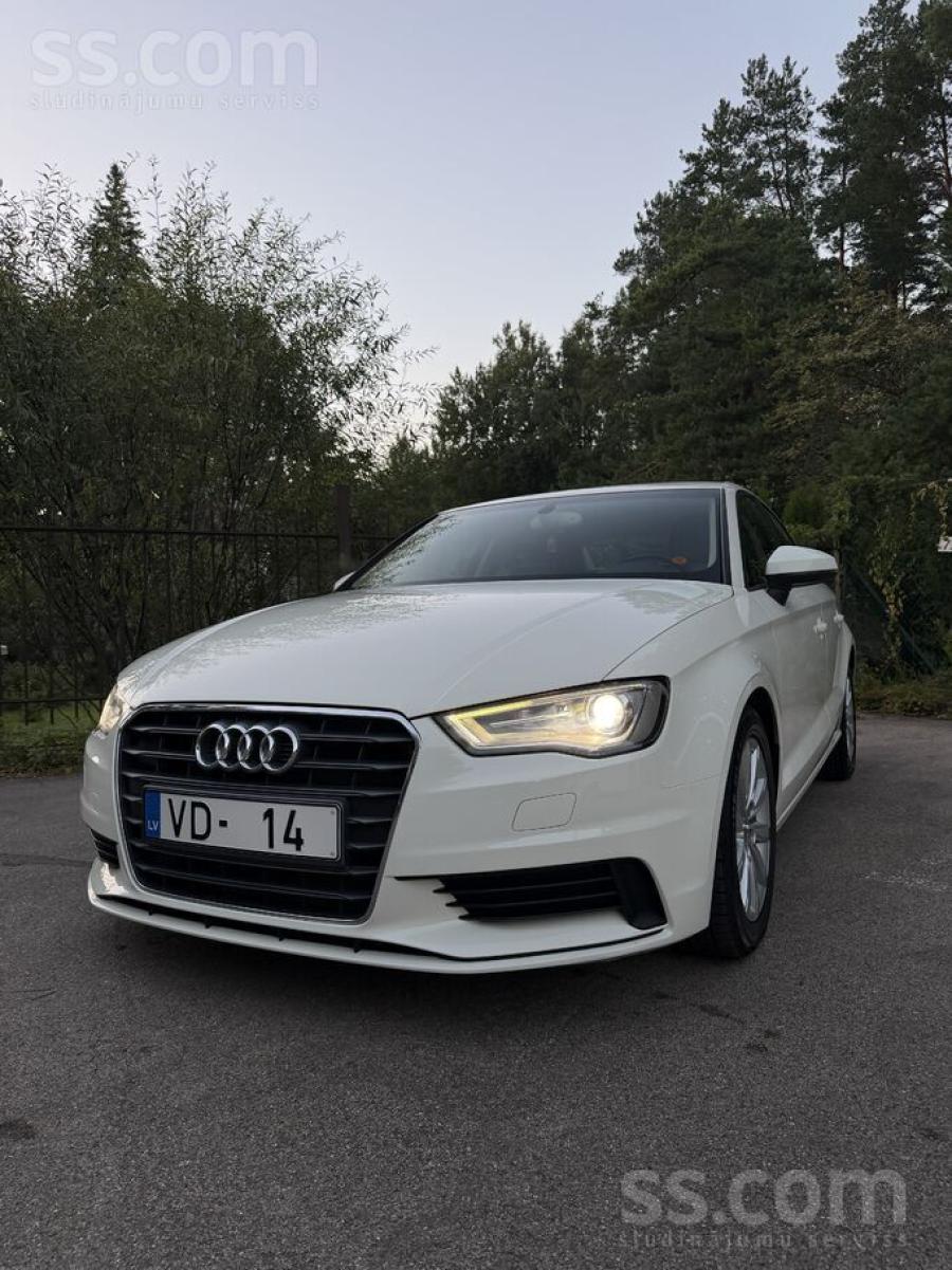 White Audi A3 2014 in Riga, with an engine capacity of 1.40 L and mileage of 184 thousand km for 9900 €, photo 17 on AUTOMOTO.COM.LV