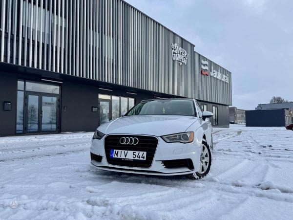 White Audi A3 2015 in Panevezys, with an engine capacity of 1.80 L and mileage of 212 thousand km for 8999 €, photo 1 on AUTOMOTO.COM.LV