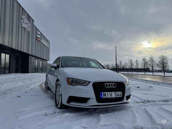 White Audi A3 2015 in Panevezys, with an engine capacity of 1.80 L and mileage of 212 thousand km for 8999 €, photo 4 on AUTOMOTO.COM.LV