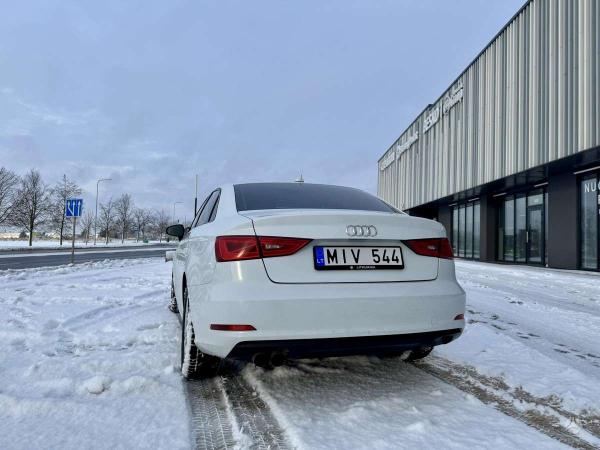 White Audi A3 2015 in Panevezys, with an engine capacity of 1.80 L and mileage of 212 thousand km for 8999 €, photo 8 on AUTOMOTO.COM.LV