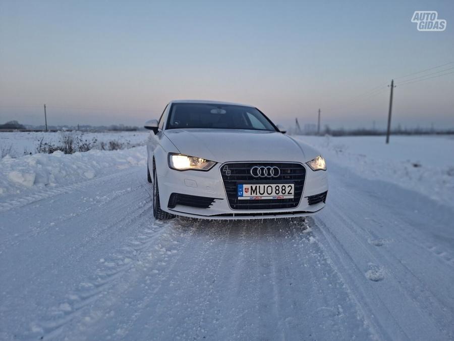 White Audi A3 2015 in Radviliskis, with an engine capacity of 2.00 L and mileage of 339 thousand km for 6600 €, photo 1 on AUTOMOTO.COM.LV