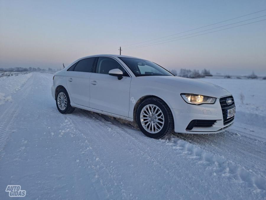 White Audi A3 2015 in Radviliskis, with an engine capacity of 2.00 L and mileage of 339 thousand km for 6600 €, photo 2 on AUTOMOTO.COM.LV