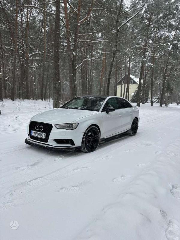 White Audi A3 2015 in Kaunas, with an engine capacity of 2.00 L and mileage of 137 thousand km for 10999 €, photo 3 on AUTOMOTO.COM.LV