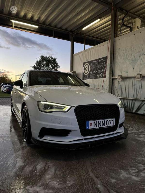 White Audi A3 2015 in Kaunas, with an engine capacity of 2.00 L and mileage of 137 thousand km for 10999 €, photo 10 on AUTOMOTO.COM.LV