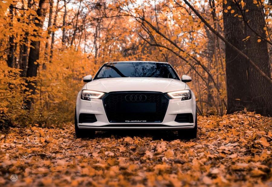 White Audi A3 2015 in Vilnius, with an engine capacity of 1.98 L and mileage of 100 thousand km for 16900 €, photo 3 on AUTOMOTO.COM.LV