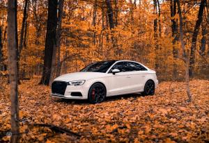 White Audi A3 2015 in Vilnius, with an engine capacity of 1.98 L and mileage of 100 thousand km for 16900 €, photo 6 on AUTOMOTO.COM.LV