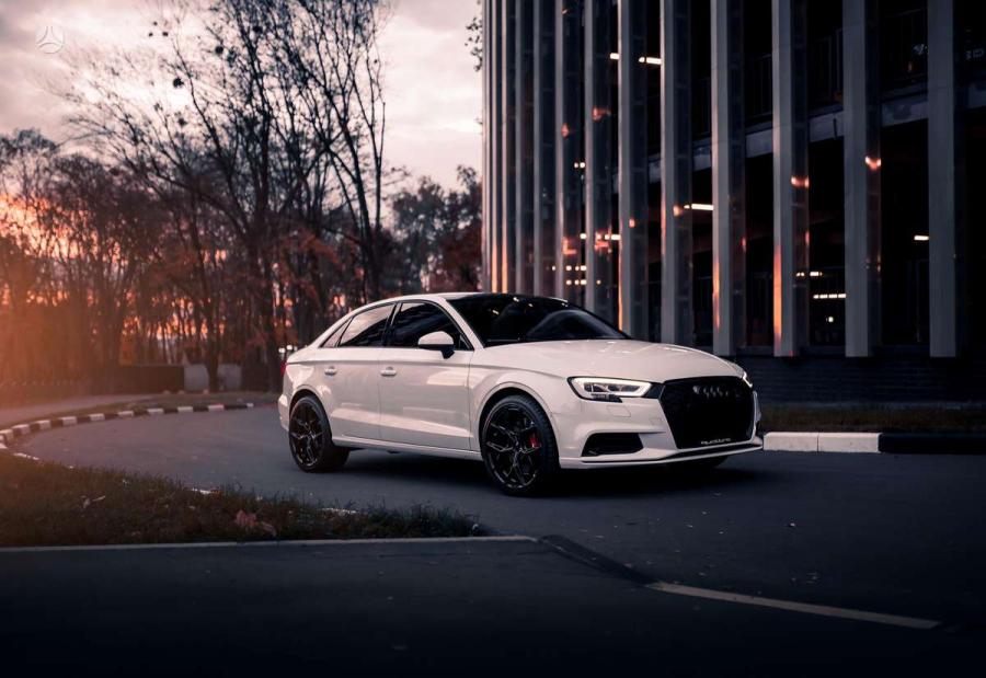 White Audi A3 2015 in Vilnius, with an engine capacity of 1.98 L and mileage of 100 thousand km for 16900 €, photo 11 on AUTOMOTO.COM.LV