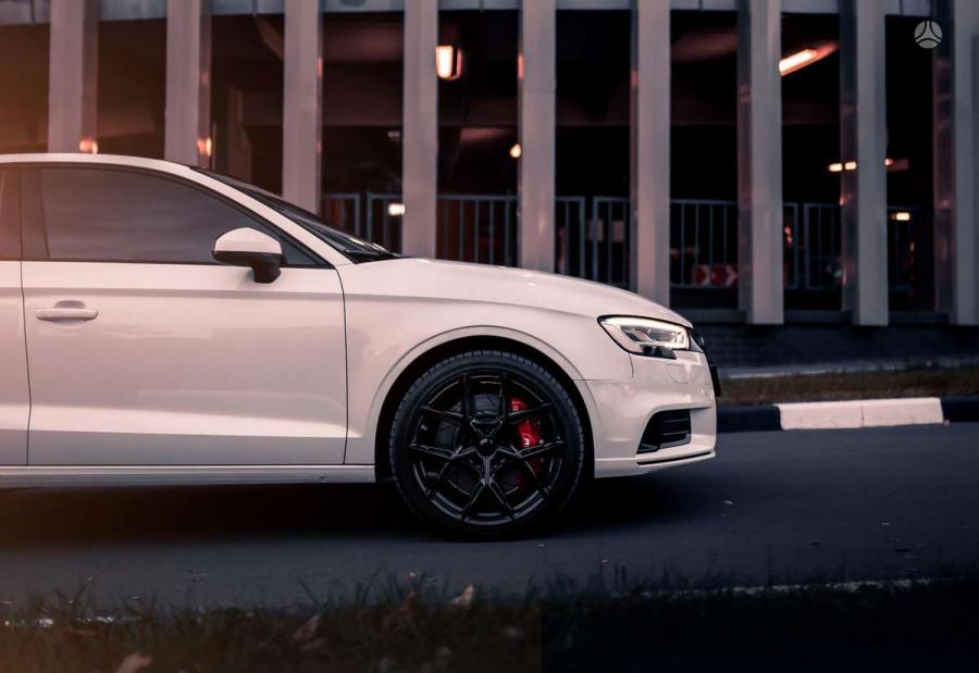 White Audi A3 2015 in Vilnius, with an engine capacity of 1.98 L and mileage of 100 thousand km for 16900 €, photo 13 on AUTOMOTO.COM.LV