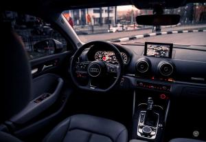 White Audi A3 2015 in Vilnius, with an engine capacity of 1.98 L and mileage of 100 thousand km for 16900 €, photo 15 on AUTOMOTO.COM.LV