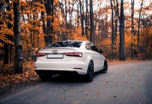 White Audi A3 2015 in Vilnius, with an engine capacity of 1.98 L and mileage of 100 thousand km for 16900 €, photo 17 on AUTOMOTO.COM.LV