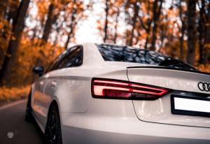 White Audi A3 2015 in Vilnius, with an engine capacity of 1.98 L and mileage of 100 thousand km for 16900 €, photo 19 on AUTOMOTO.COM.LV