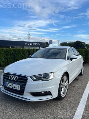 White Audi A3 2015 in Riga, with an engine capacity of 2.00 L and mileage of 219 thousand km for 13750 €, photo  on AUTOMOTO.COM.LV