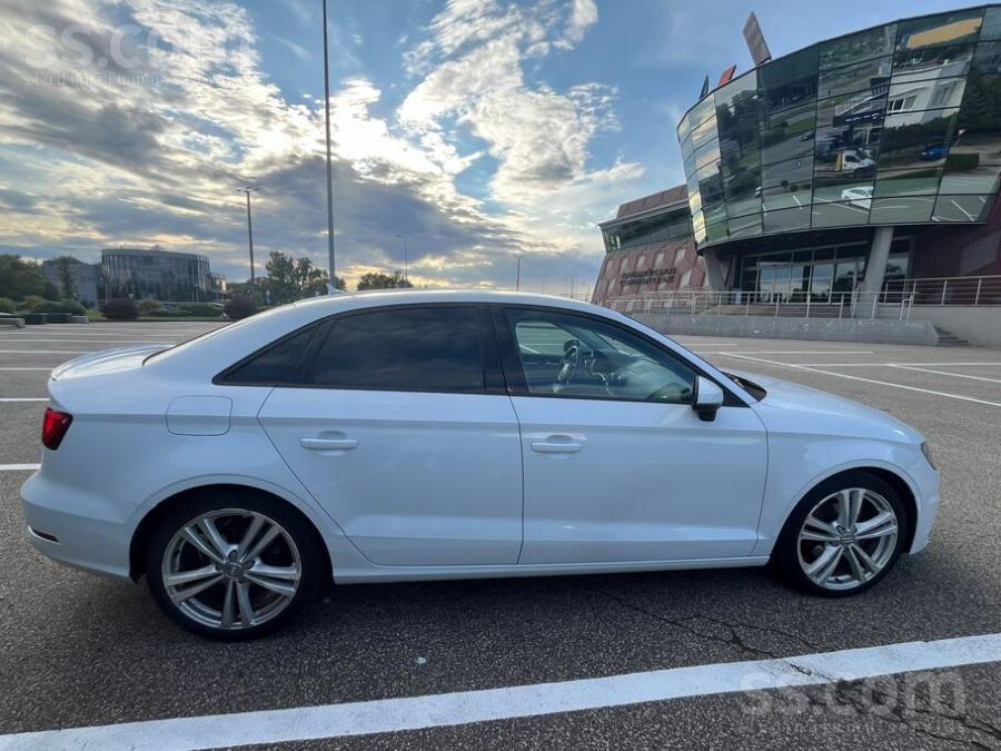 White Audi A3 2015 in Riga, with an engine capacity of 2.00 L and mileage of 219 thousand km for 13750 €, photo 6 on AUTOMOTO.COM.LV