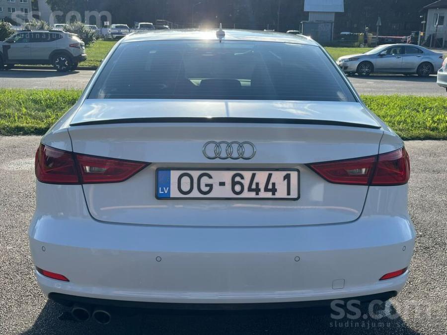 White Audi A3 2015 in Riga, with an engine capacity of 2.00 L and mileage of 219 thousand km for 13750 €, photo 9 on AUTOMOTO.COM.LV