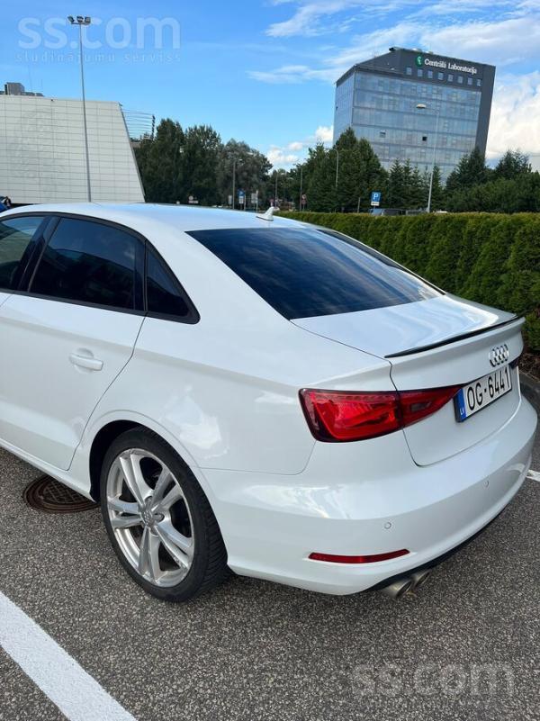 White Audi A3 2015 in Riga, with an engine capacity of 2.00 L and mileage of 219 thousand km for 13750 €, photo 6 on AUTOMOTO.COM.LV