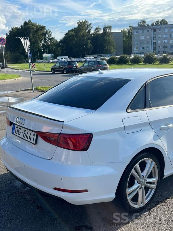 White Audi A3 2015 in Riga, with an engine capacity of 2.00 L and mileage of 219 thousand km for 13750 €, photo 7 on AUTOMOTO.COM.LV