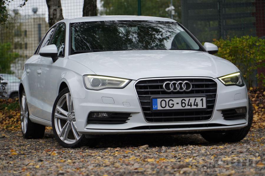 White Audi A3 2015 in Riga, with an engine capacity of 2.00 L and mileage of 219 thousand km for 10790 €, photo 1 on AUTOMOTO.COM.LV