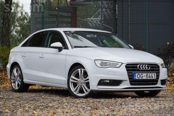 Audi A3 2015 in Riga on AUTOMOTO.COM.LV White Audi A3 2015 in Riga, with an engine capacity of 2.00 L and mileage of 219 thousand km for 10790 €, photo 3 on AUTOMOTO.COM.LV