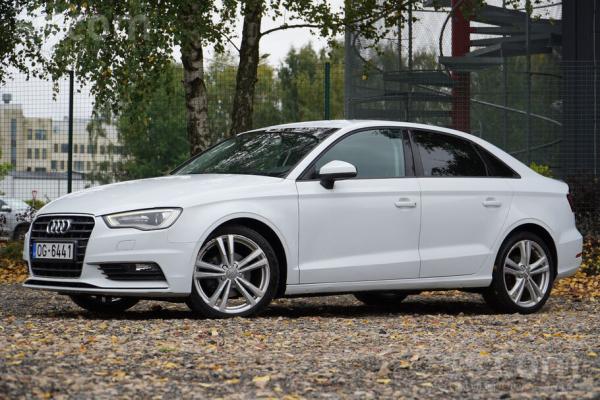 Audi A3 2015 in Riga on AUTOMOTO.COM.LV White Audi A3 2015 in Riga, with an engine capacity of 2.00 L and mileage of 219 thousand km for 10790 €, photo 5 on AUTOMOTO.COM.LV