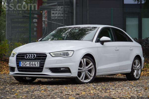 Audi A3 2015 in Riga on AUTOMOTO.COM.LV White Audi A3 2015 in Riga, with an engine capacity of 2.00 L and mileage of 219 thousand km for 10790 €, photo 6 on AUTOMOTO.COM.LV