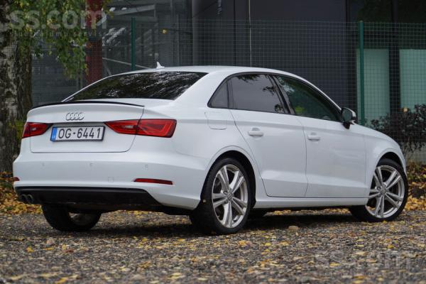 Audi A3 2015 in Riga on AUTOMOTO.COM.LV White Audi A3 2015 in Riga, with an engine capacity of 2.00 L and mileage of 219 thousand km for 10790 €, photo 8 on AUTOMOTO.COM.LV