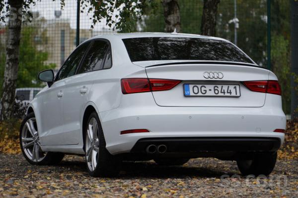 Audi A3 2015 in Riga on AUTOMOTO.COM.LV White Audi A3 2015 in Riga, with an engine capacity of 2.00 L and mileage of 219 thousand km for 10790 €, photo 11 on AUTOMOTO.COM.LV