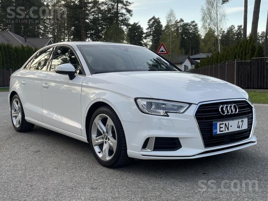White Audi A3 2016 in Riga, with an engine capacity of 2.00 L and mileage of 251 thousand km for 11490 €, photo 7 on AUTOMOTO.COM.LV