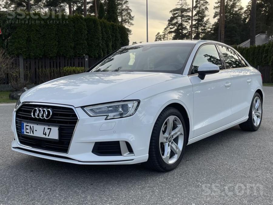 White Audi A3 2016 in Riga, with an engine capacity of 2.00 L and mileage of 251 thousand km for 11490 €, photo 9 on AUTOMOTO.COM.LV
