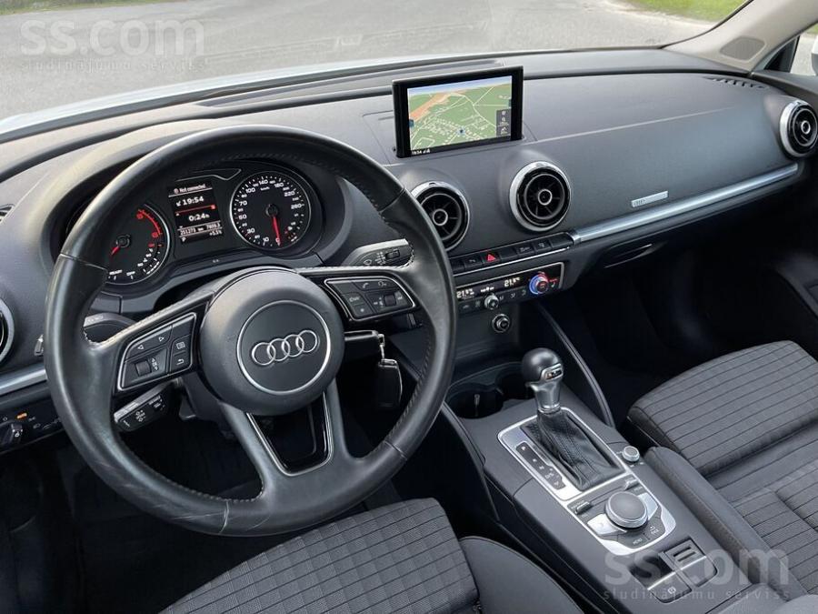 White Audi A3 2016 in Riga, with an engine capacity of 2.00 L and mileage of 251 thousand km for 11490 €, photo 31 on AUTOMOTO.COM.LV