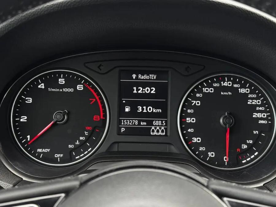 White Audi A3 2017 in Riga, with an engine capacity of 1.50 L and mileage of 153 thousand km for 13900 €, photo 16 on AUTOMOTO.COM.LV