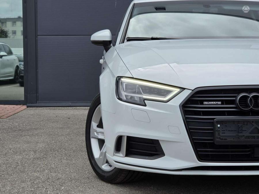 White Audi A3 2017 in Jonava, with an engine capacity of 2.00 L and mileage of 173 thousand km for 15500 €, photo 18 on AUTOMOTO.COM.LV