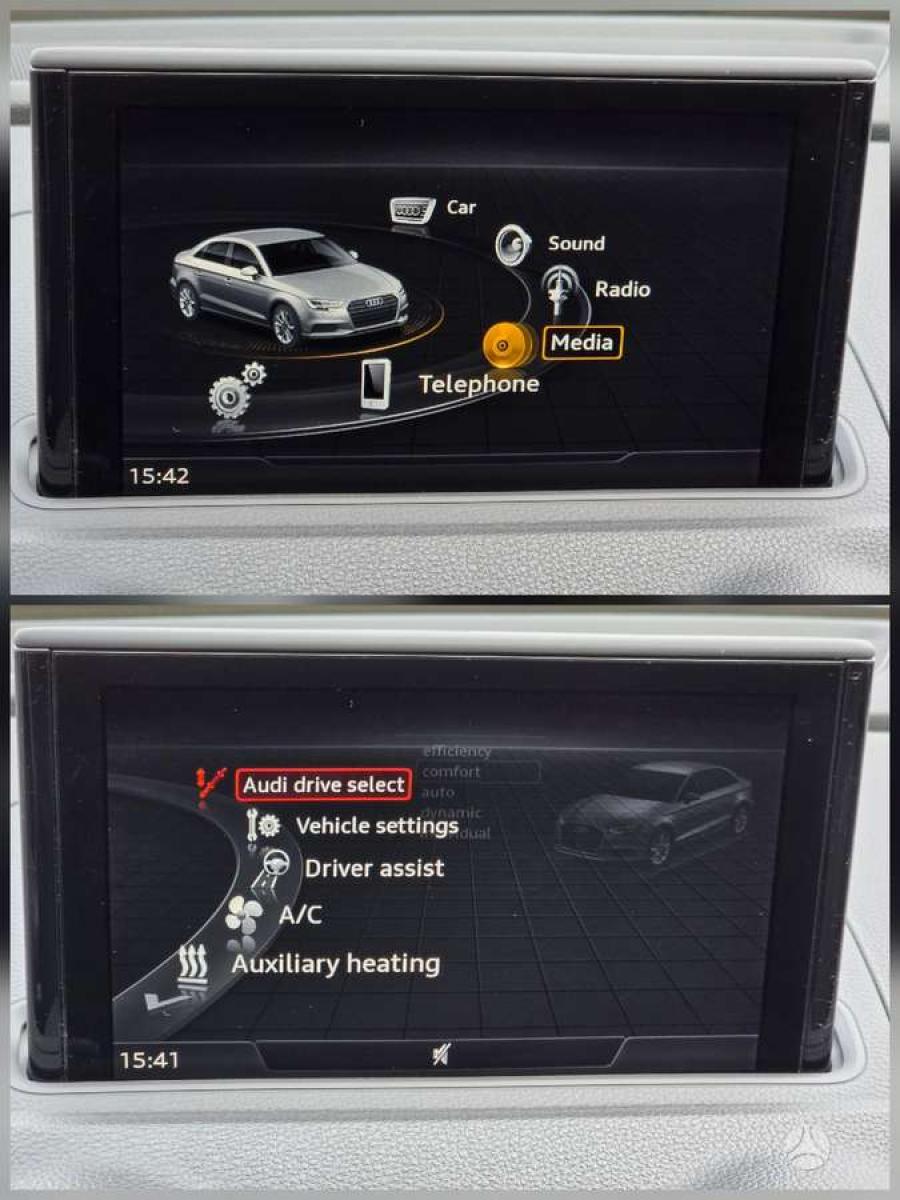 White Audi A3 2017 in Jonava, with an engine capacity of 2.00 L and mileage of 173 thousand km for 15500 €, photo 26 on AUTOMOTO.COM.LV