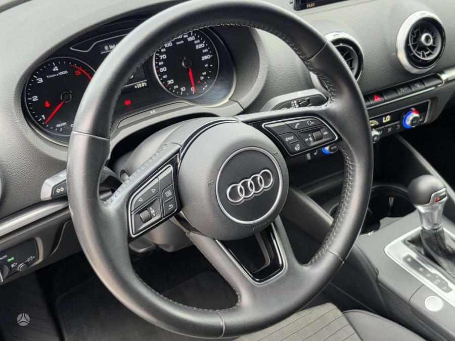 White Audi A3 2017 in Jonava, with an engine capacity of 2.00 L and mileage of 173 thousand km for 15500 €, photo 33 on AUTOMOTO.COM.LV