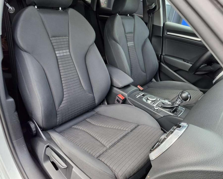 White Audi A3 2017 in Jonava, with an engine capacity of 2.00 L and mileage of 173 thousand km for 15500 €, photo 39 on AUTOMOTO.COM.LV