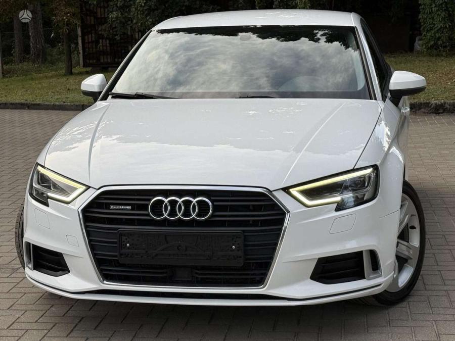White Audi A3 2017 in Prienai, with an engine capacity of 2.00 L and mileage of 251 thousand km for 12800 €, photo 4 on AUTOMOTO.COM.LV