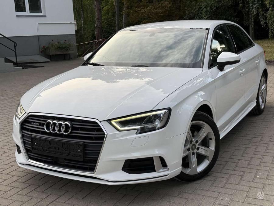 White Audi A3 2017 in Prienai, with an engine capacity of 2.00 L and mileage of 251 thousand km for 12800 €, photo 6 on AUTOMOTO.COM.LV
