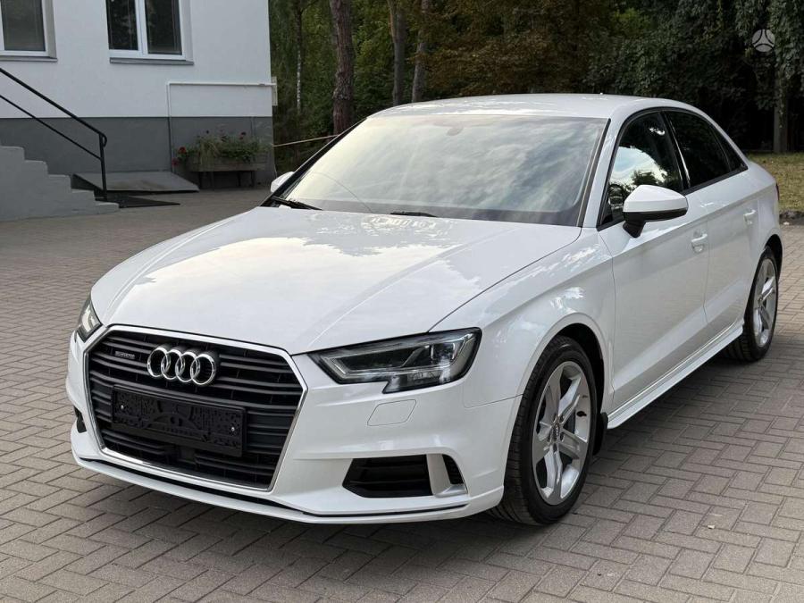 White Audi A3 2017 in Prienai, with an engine capacity of 2.00 L and mileage of 251 thousand km for 12800 €, photo 9 on AUTOMOTO.COM.LV