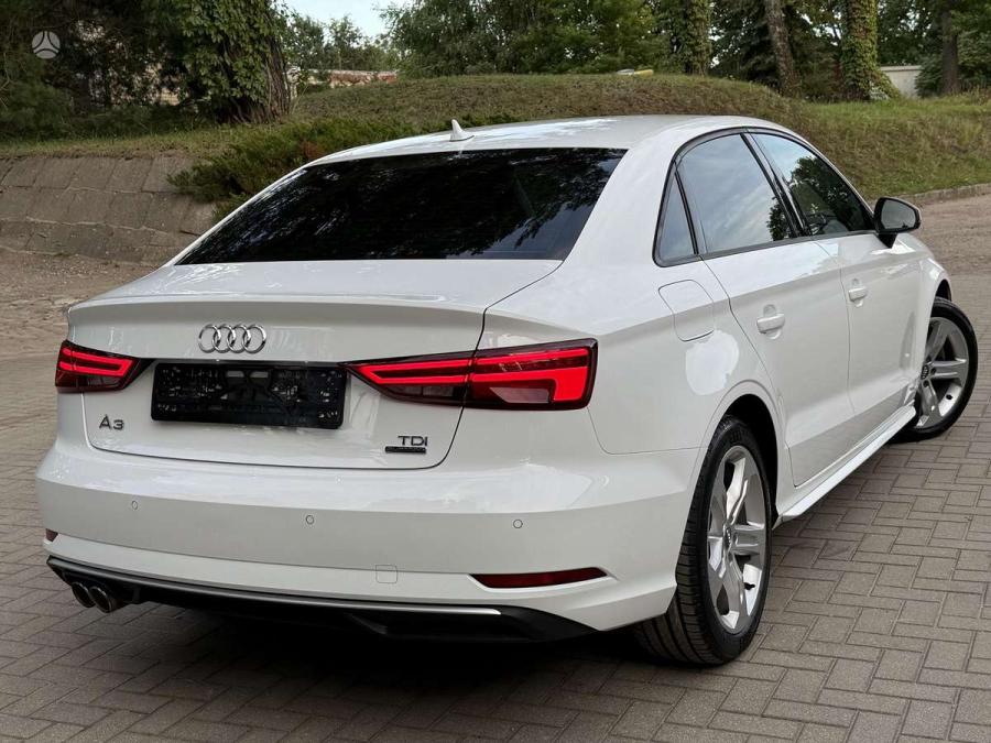White Audi A3 2017 in Prienai, with an engine capacity of 2.00 L and mileage of 251 thousand km for 12800 €, photo 19 on AUTOMOTO.COM.LV
