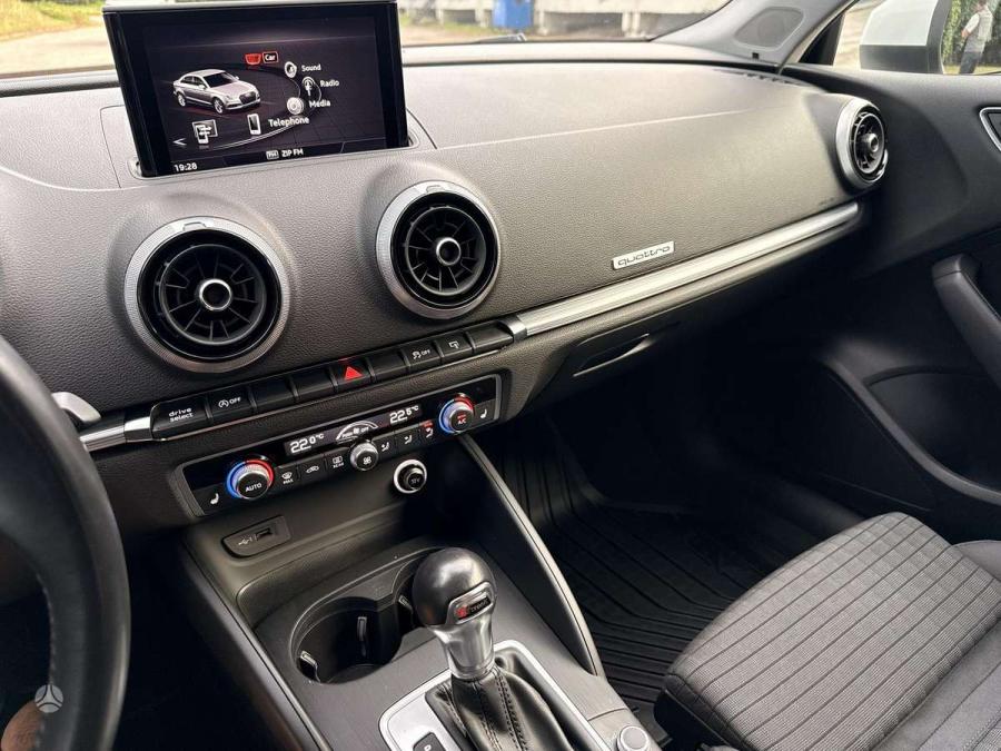 White Audi A3 2017 in Prienai, with an engine capacity of 2.00 L and mileage of 251 thousand km for 12800 €, photo 36 on AUTOMOTO.COM.LV