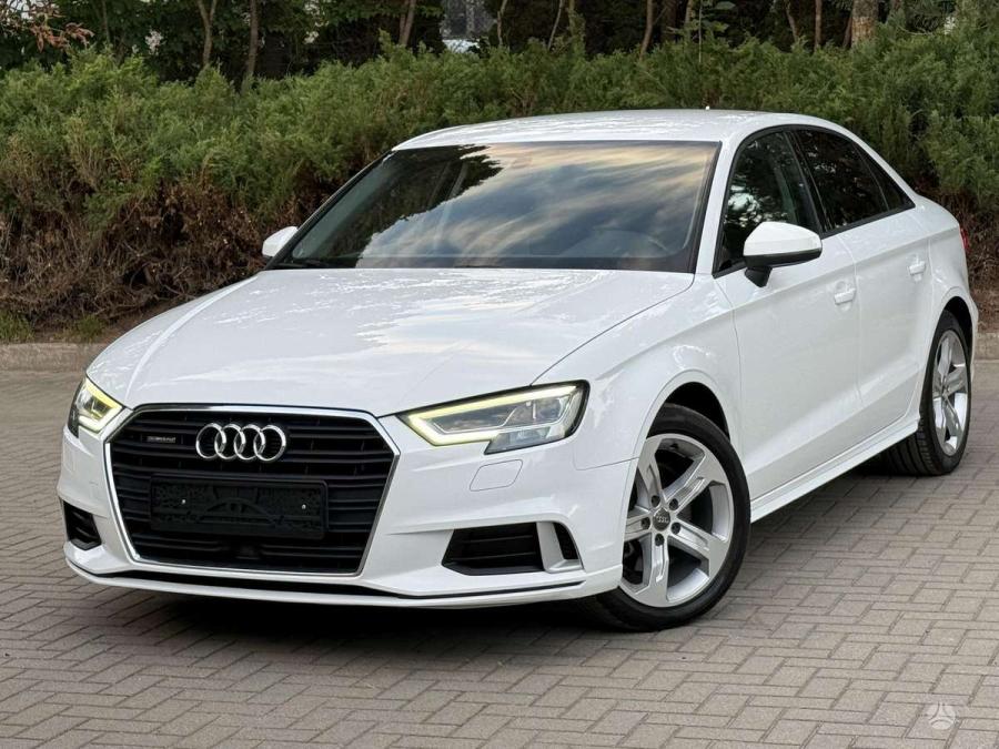 White Audi A3 2017 in Prienai, with an engine capacity of 2.00 L and mileage of 251 thousand km for 12200 €, photo 4 on AUTOMOTO.COM.LV